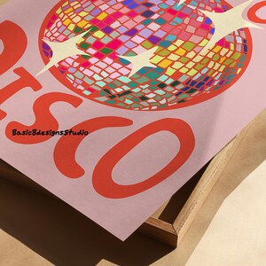 Bathroom Disco Print | Colourful Home Décor | Rainbow Toilet - Etsy