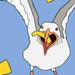 Seagull Print | Hide Your Chips Poster | Seaside Style Art | Digital ...
