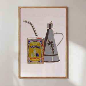 Olive Oil Tin Print | Kitchen and Dining Wall Art | Food Print With ...