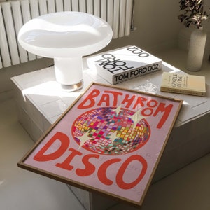 Bathroom Disco Print | Colourful Home Décor | Rainbow Toilet | Kitchen ...