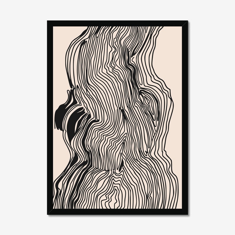 Large Printable Art Modern Wall Décor Print Black and White - Etsy