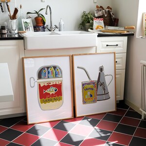 Olive Oil Tin Print | Kitchen and Dining Wall Art | Food Print With ...