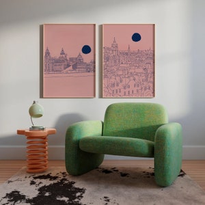 Liverpool City Print | Bright Wall Art | Colourful Travel Poster ...