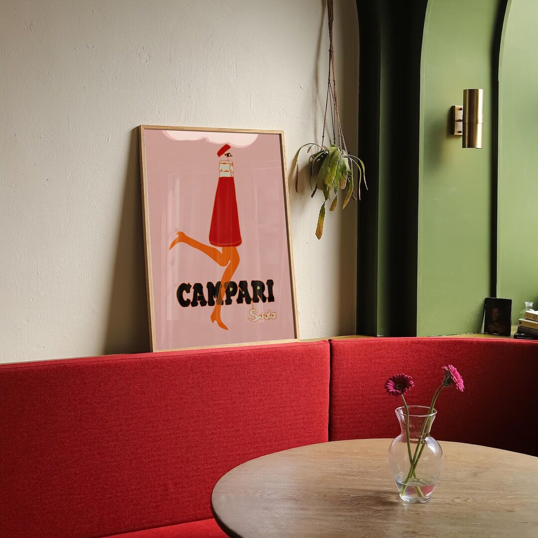 Campari Art Print Aperol Spritz Cocktail Print Instant - Etsy