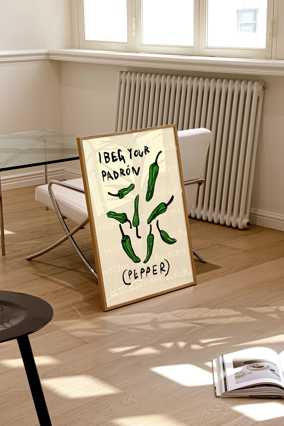 Chilli Pepper Poster | I Beg Your Padron Pepper | Jalapeno, Tomato Food ...