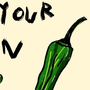 Chilli Pepper Poster | I Beg Your Padron Pepper | Jalapeno, Tomato Food ...