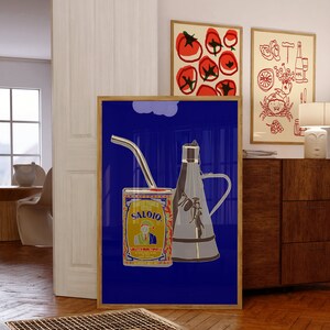 Olive Oil Tin Print | Kitchen and Dining Wall Art | Food Print With ...