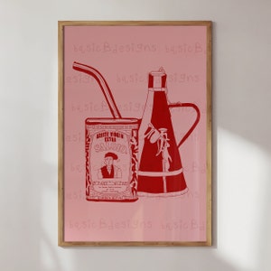 Olive Oil Print Kitchen and Dining Wall Art Food Print With Olives ...