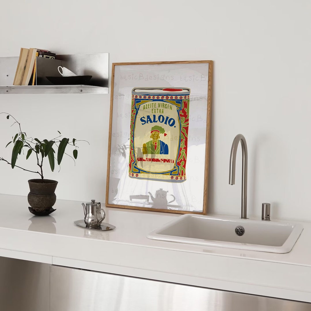 Olive Oil Tin Print Kitchen and Dining Wall Art Food Print - Etsy