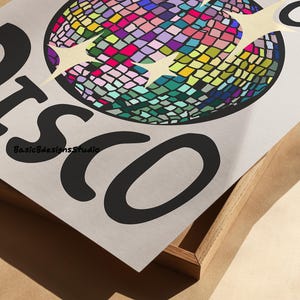 Bathroom Disco Blue Print | Colourful Home Décor | Rainbow Toilet ...