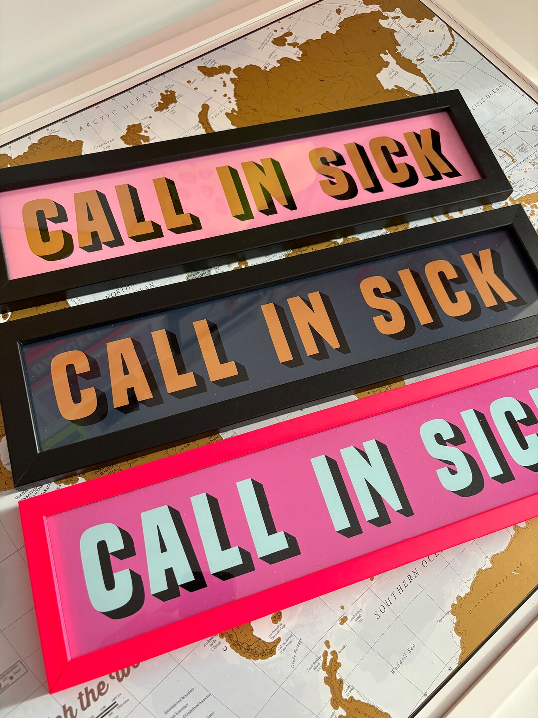 Call in Sick Sign | Framed Print | Gallery Wall Print | Wall Art | Wall ...