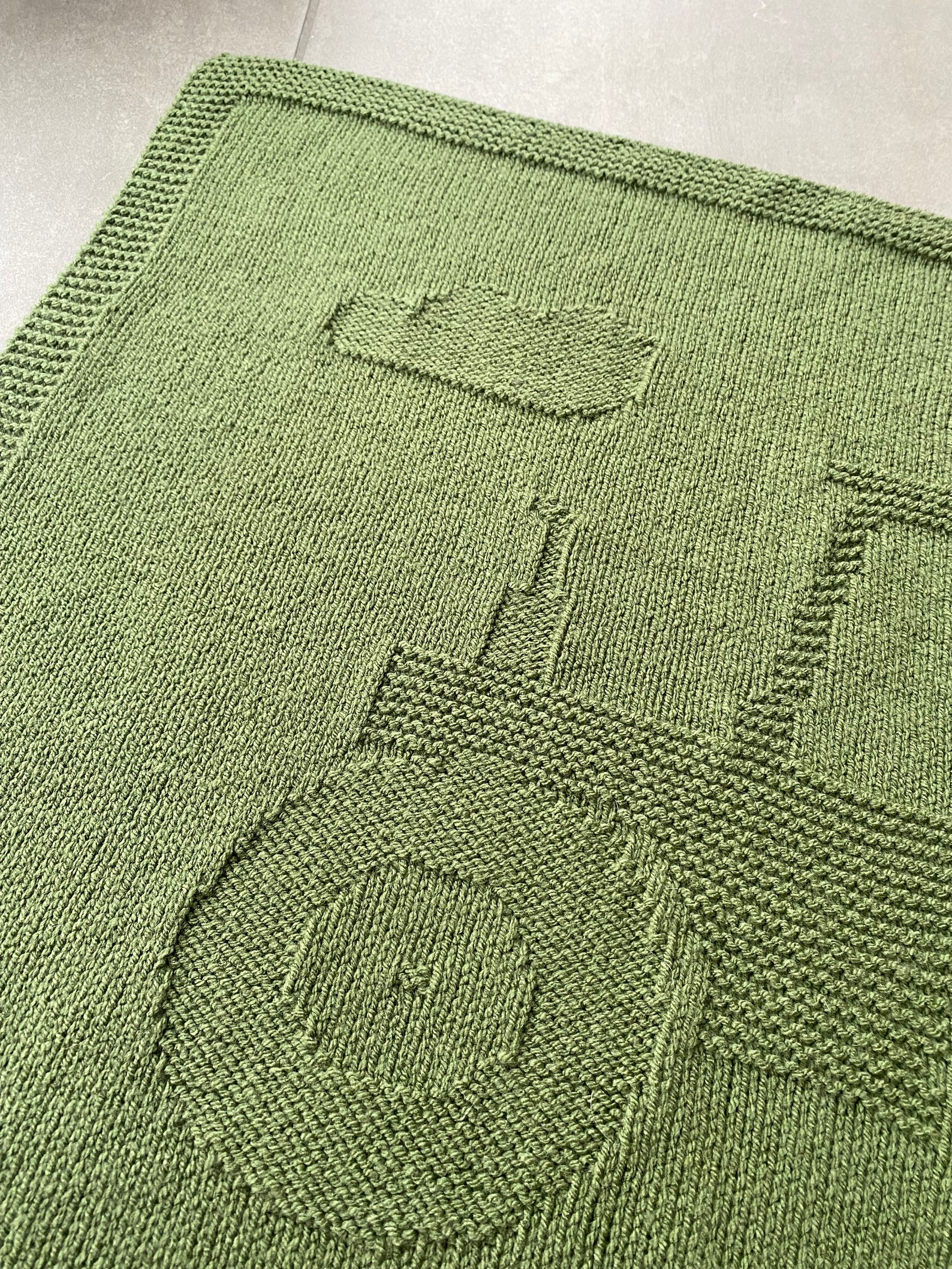 Easy Baby Knit Blanket Pattern - Tractor - DK Yarn - Pdf Download - Etsy
