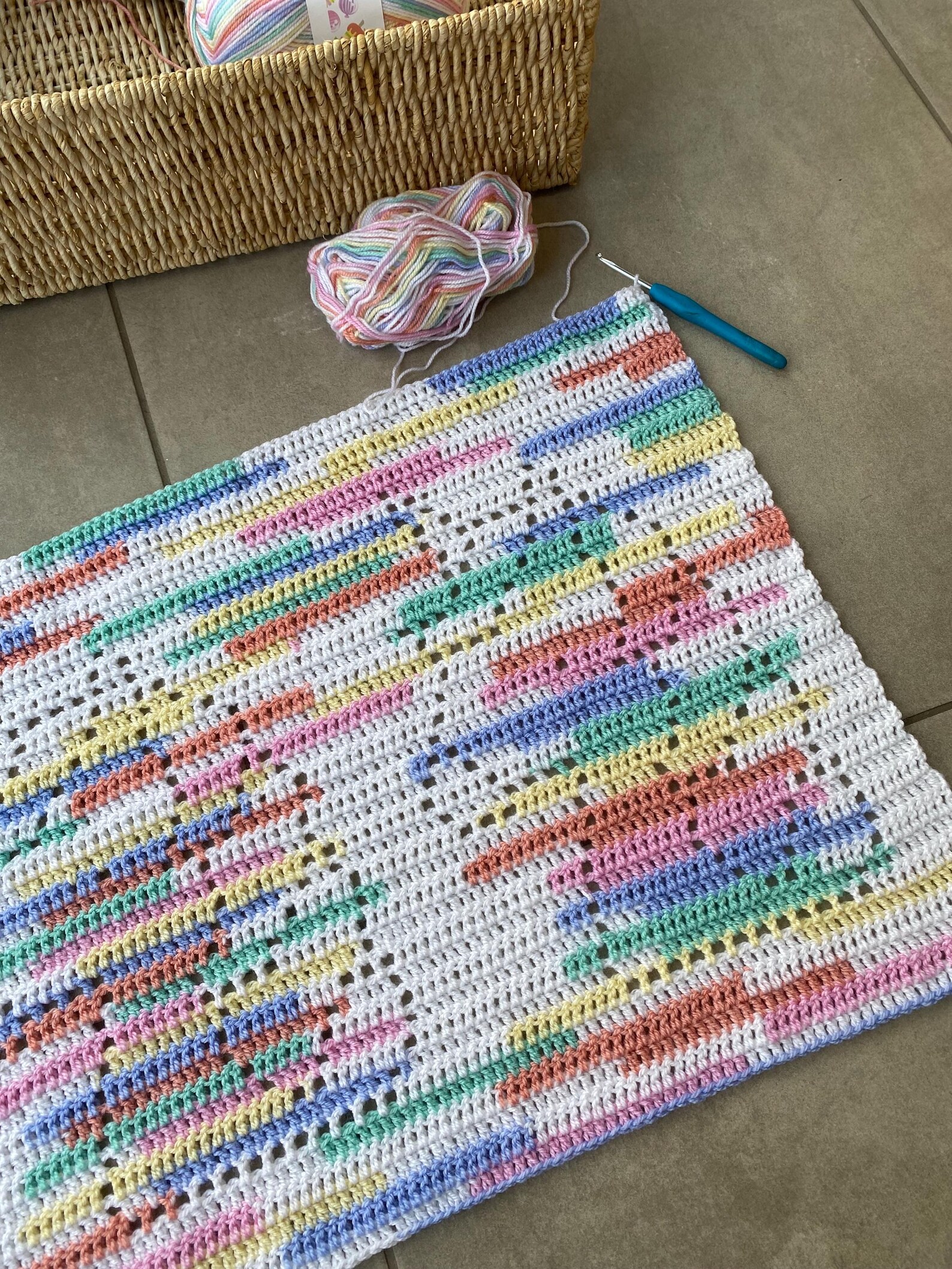 Unicorn Filet Crochet Blanket Pattern: Baby Afghan (PDF Pattern) - Etsy