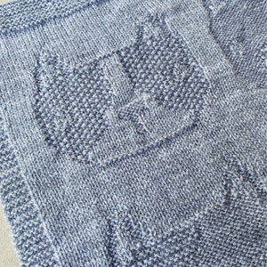 Cat Faces Knitted Baby Blanket Pattern - DIY Cat Lover's Gift - Easy ...