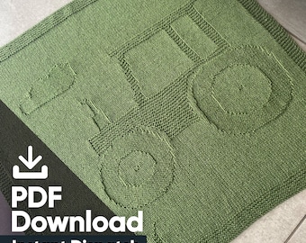 Tractor Baby Blanket PDF Pattern - Etsy