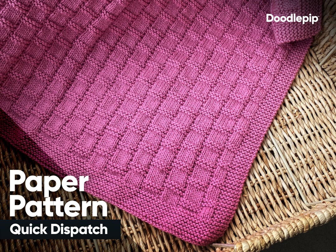 Multi Size Easy Beginner Double Pique Blanket Pattern - Etsy