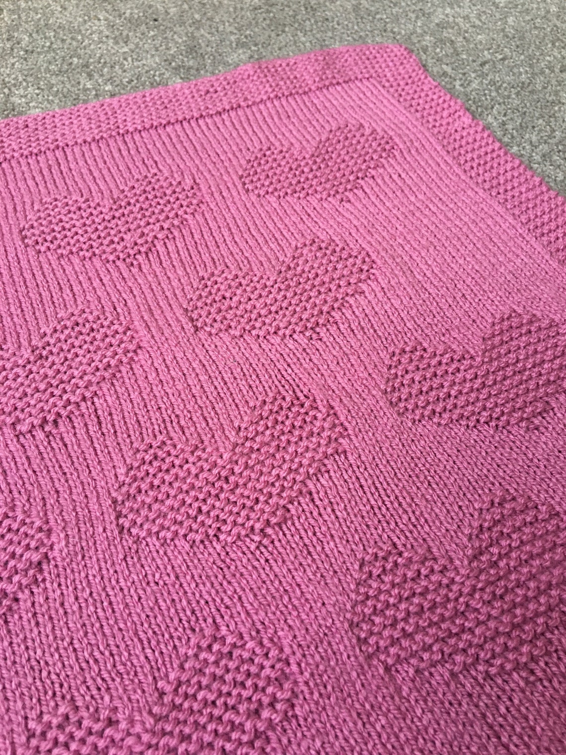 Multi Size Easy Love Heart Baby Blanket PDF download | Etsy