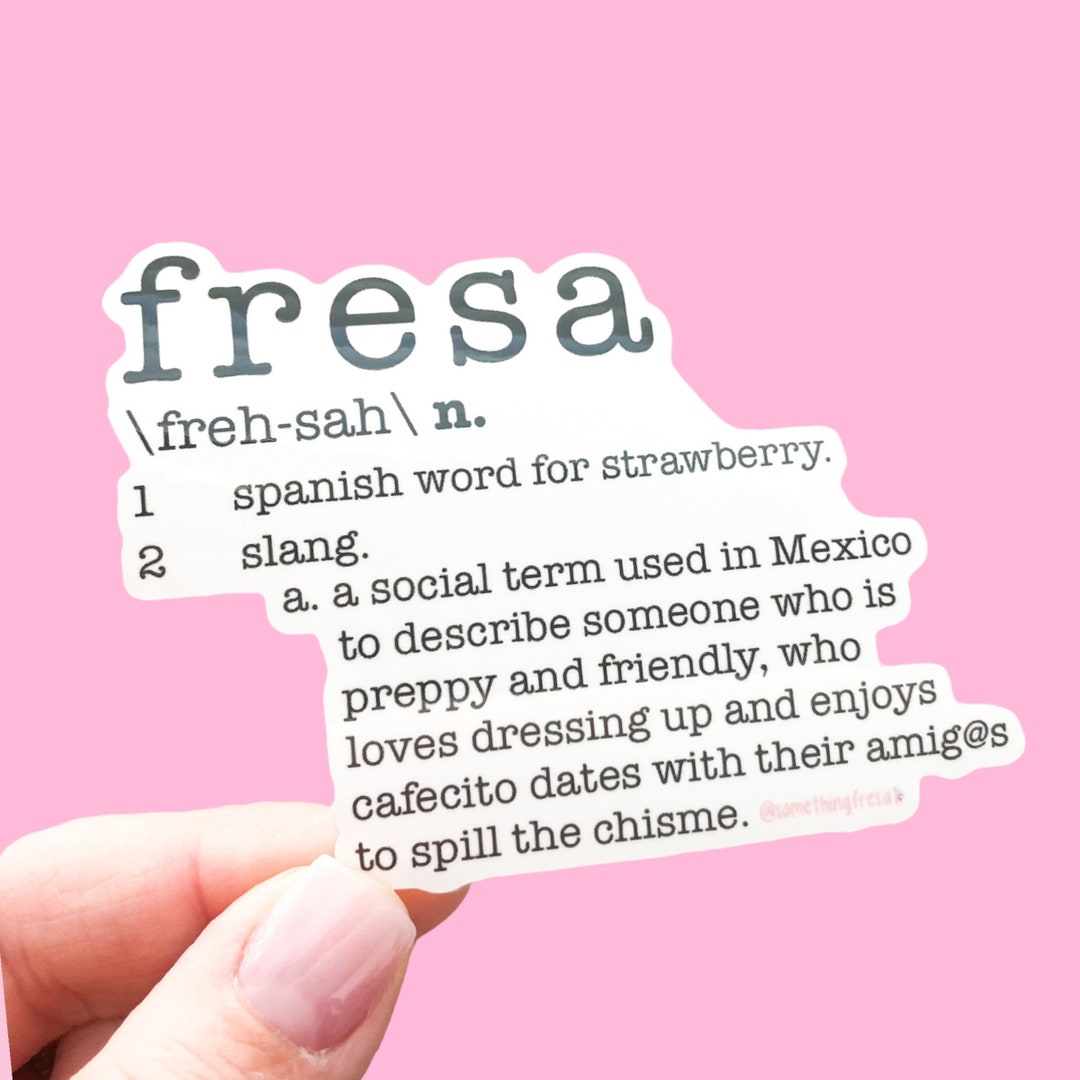 Fresa Definition Sticker| Niña Fresa | Osea | Latina Sticker | Stickers ...