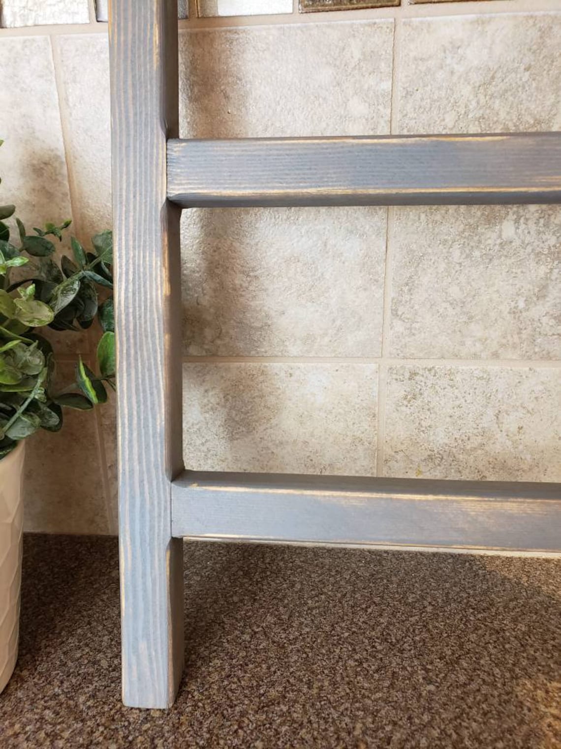 Reclaimed Barnwood Kitchen Towel Ladder: Rustic Farmhouse Decor - Etsy