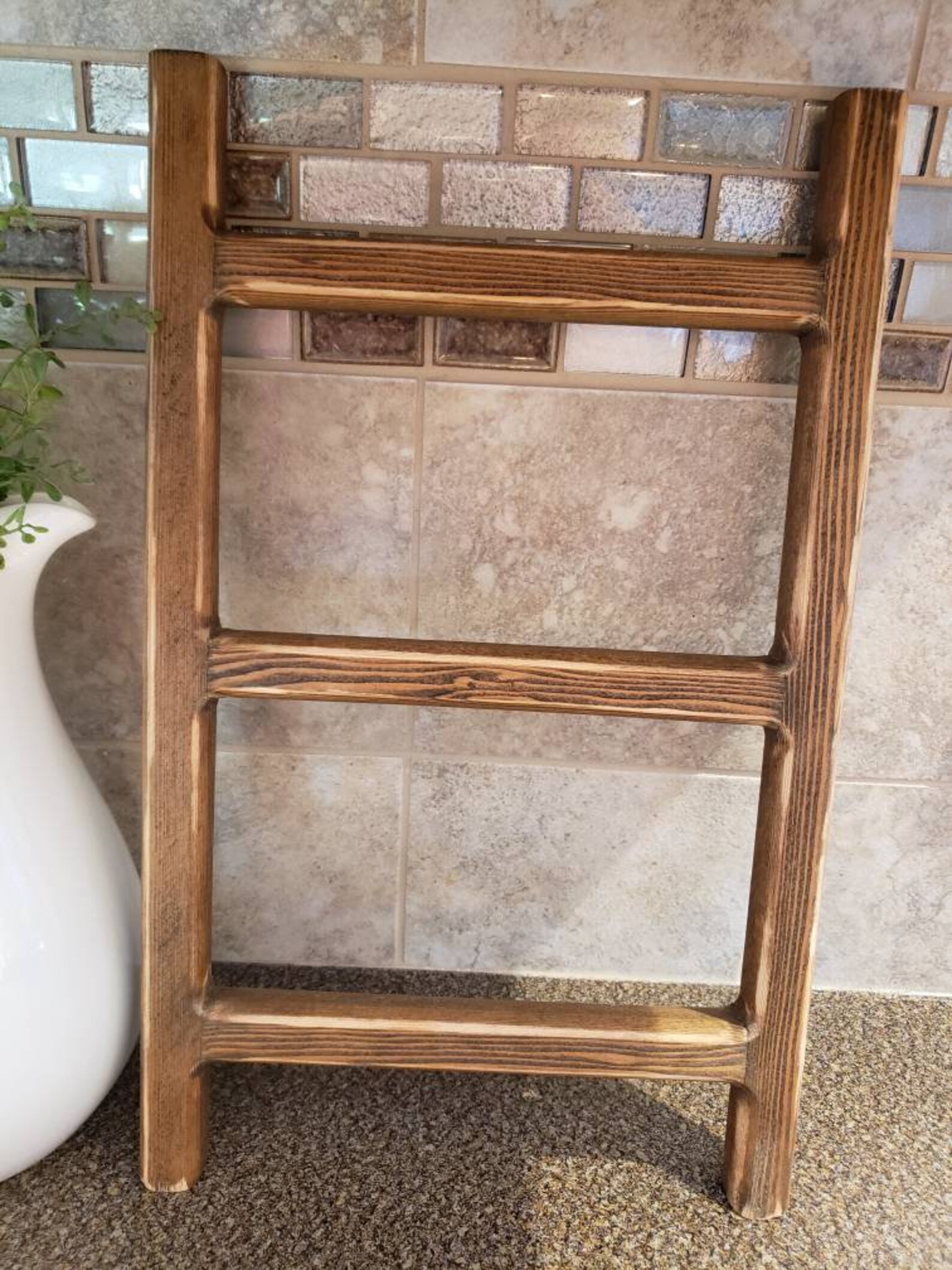 Reclaimed Barnwood Kitchen Towel Ladder: Rustic Farmhouse Decor - Etsy