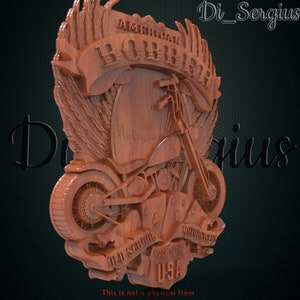 3D STL Model Bobber Old School Usa Bike Motorcycle Bas Relief for CNC ...