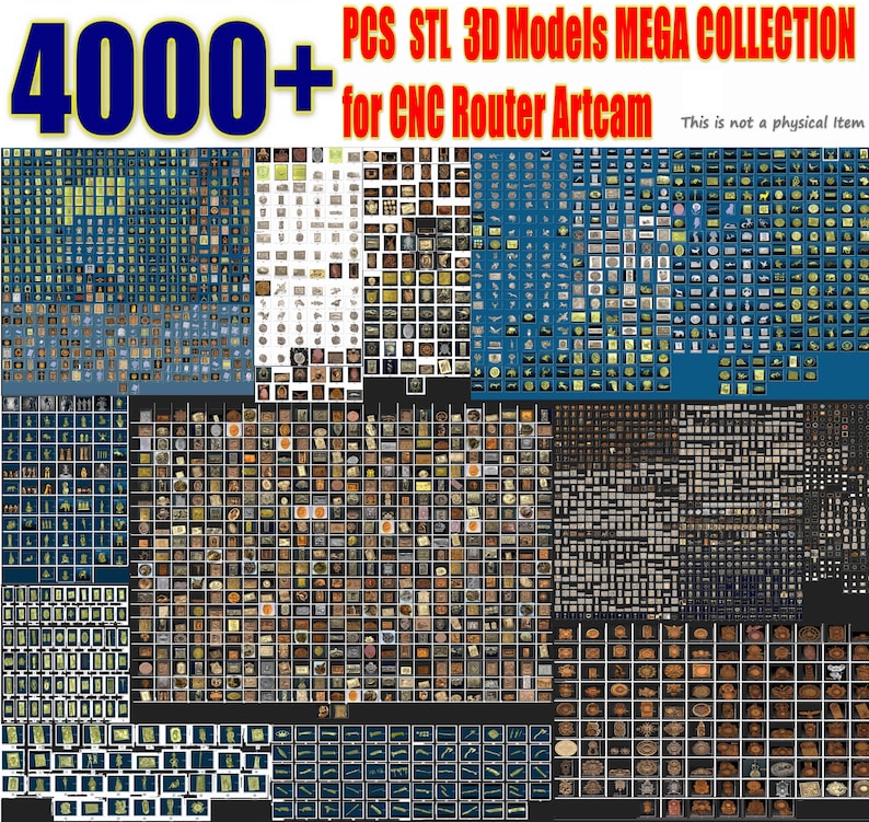 4000 Pcs 3D Models STL Files All MEGA Set Collection Patterns | Etsy