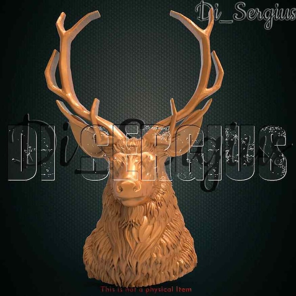 Deer Head Cnc Stl - Etsy