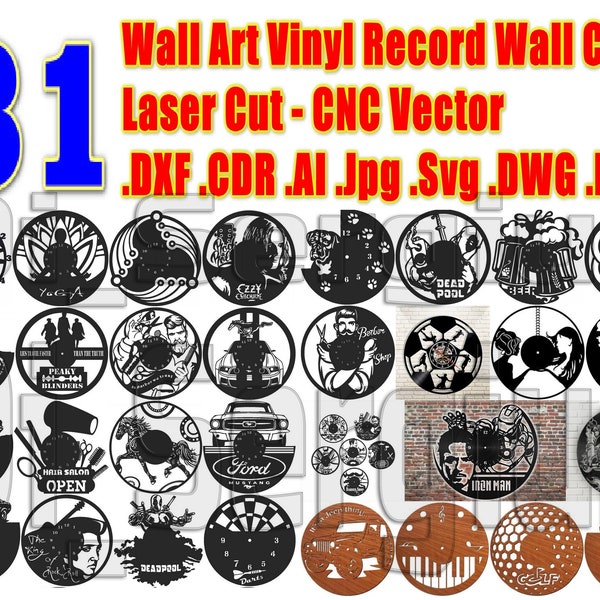 Record Wall Clock - Etsy