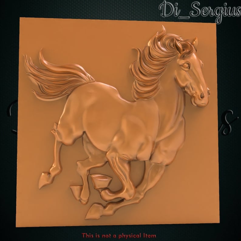 3D STL MODELS Horses Animals Wildlife Forest Relief - Etsy