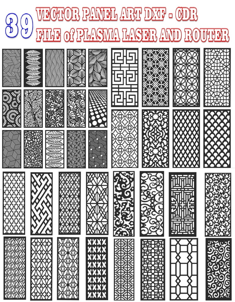 39 Vector Panel Art Decorative Dxf Eps Cdr Ai Pdf File of PLASMA LASER ...