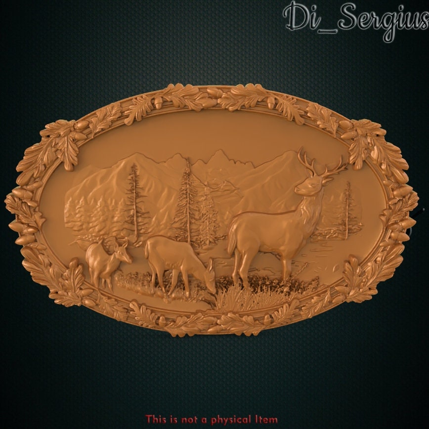 Animals 3D STL MODEL Wildlife Forest Picture STL File - Etsy Canada