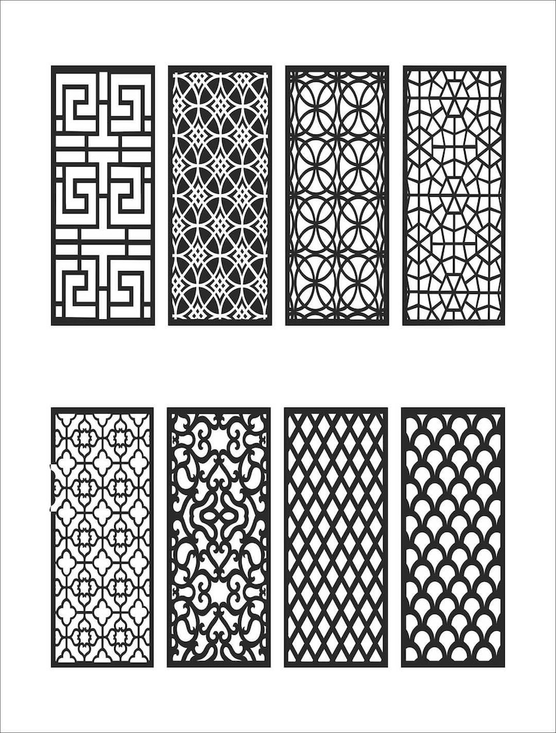 39 Vector Panel Art Decorative Dxf Eps Cdr Ai Pdf File of - Etsy