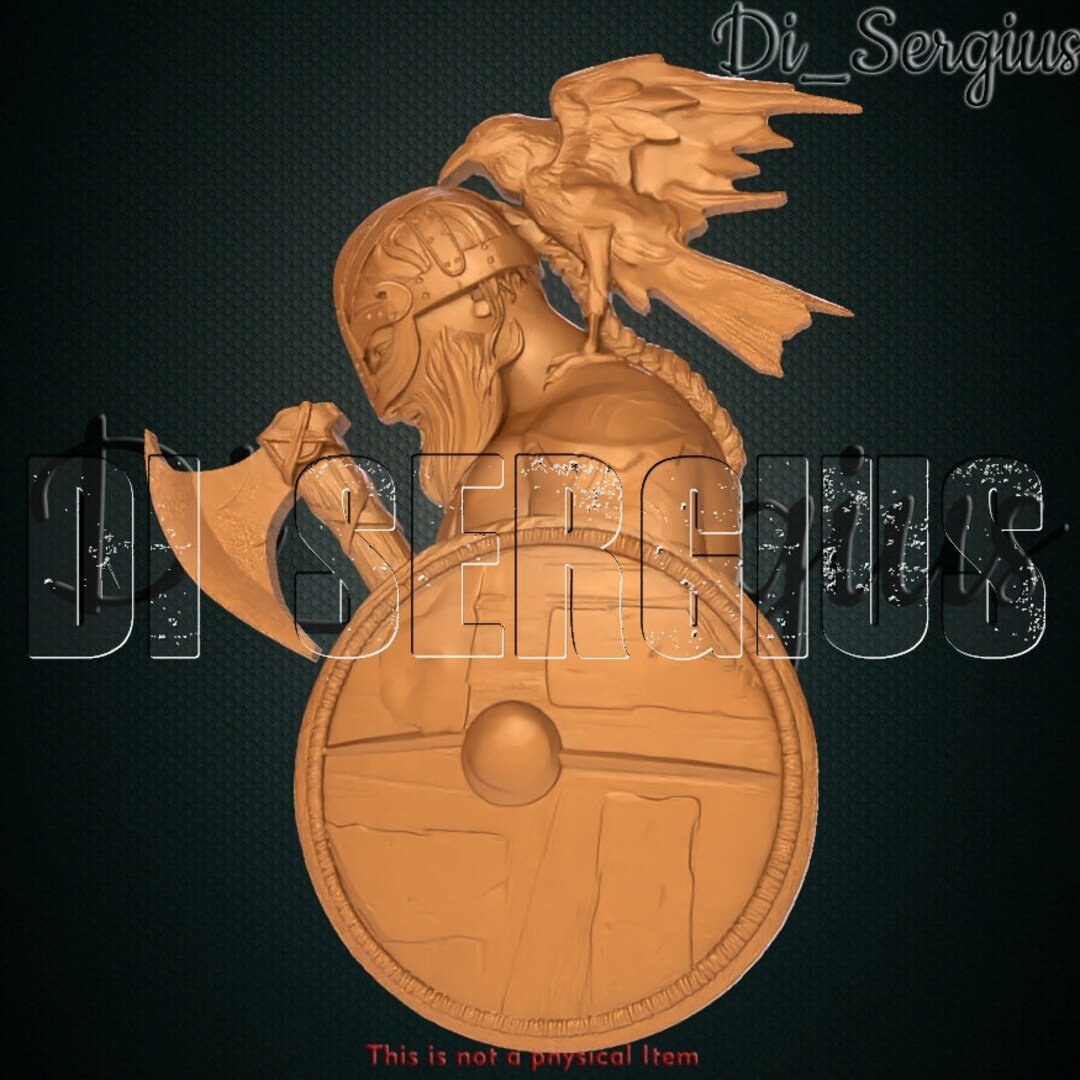 3D STL Model Viking Warrior Celtic Keltic Shield Panel Relief for CNC Router Aspire Artcam 3D ...