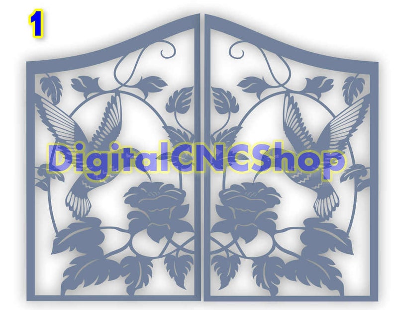 Hummingbird Gate Metal Panel, Laser Cut DXF Files Art (digital Download ...