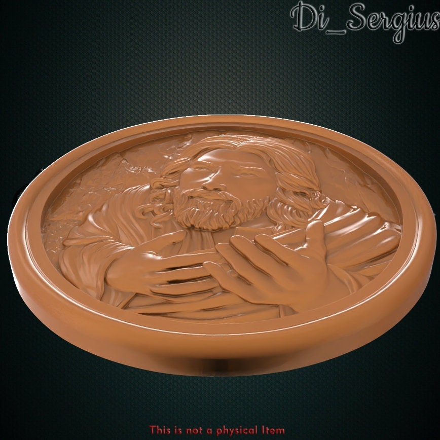 JESUS 3D STL Model Saint God Religion Pray Picture STL - Etsy