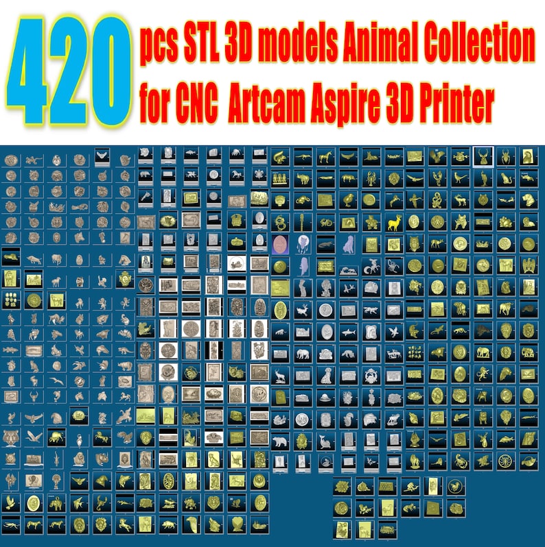 4454 Pcs 3D Models STL Files MEGA Huge Set Collection Decor - Etsy