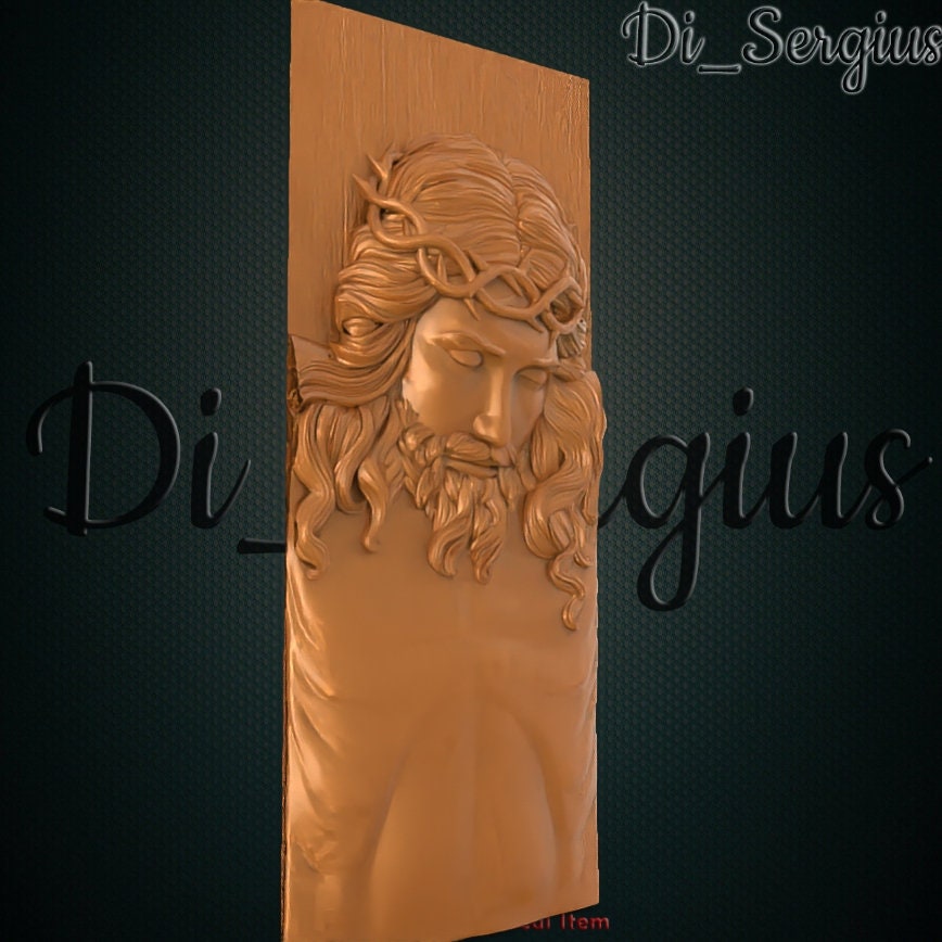 3D STL Model Jesus Saint Mary God Pano Relief Religius for CNC | Etsy