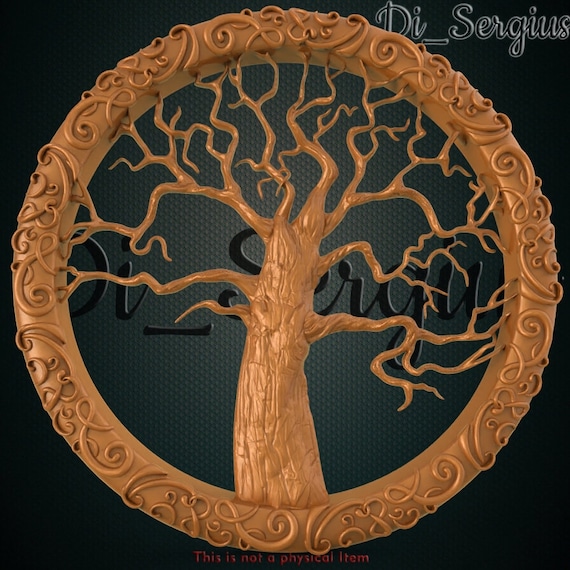 Tree of Life 3D STL Model CNC Router Engraver Artcam - Etsy