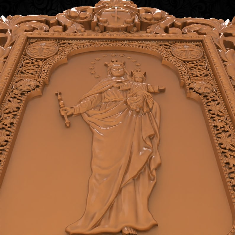 Jesus Deva 3D STL Models Maria Saint Mary Madonna Icon - Etsy