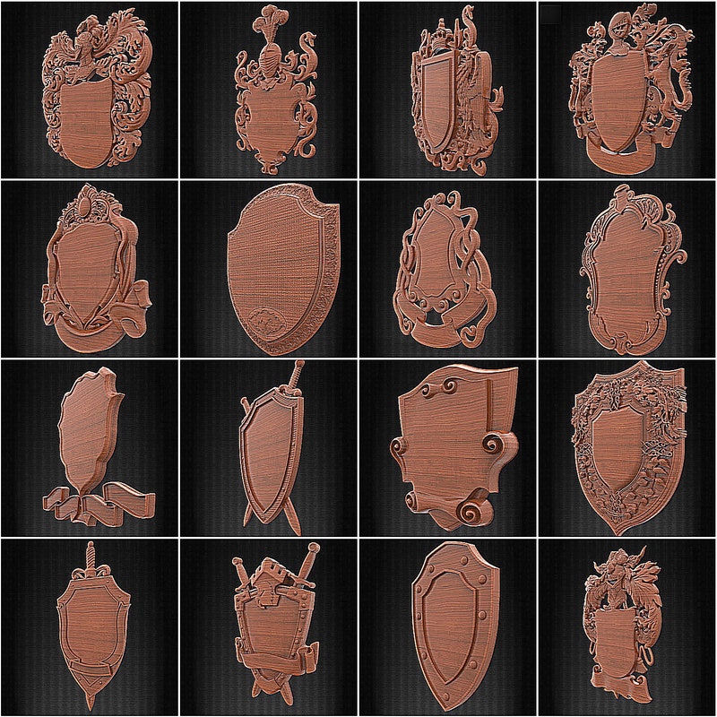 3d Models Cnc Badges - Etsy