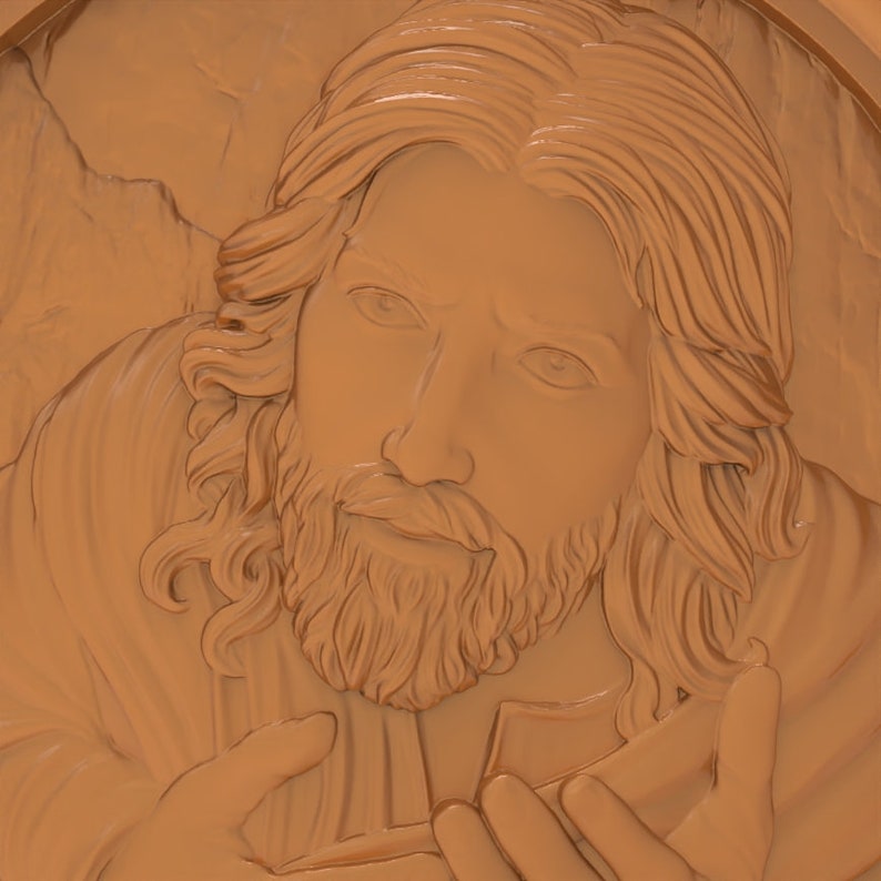 JESUS 3D STL Model Saint God Religion Pray Picture STL - Etsy