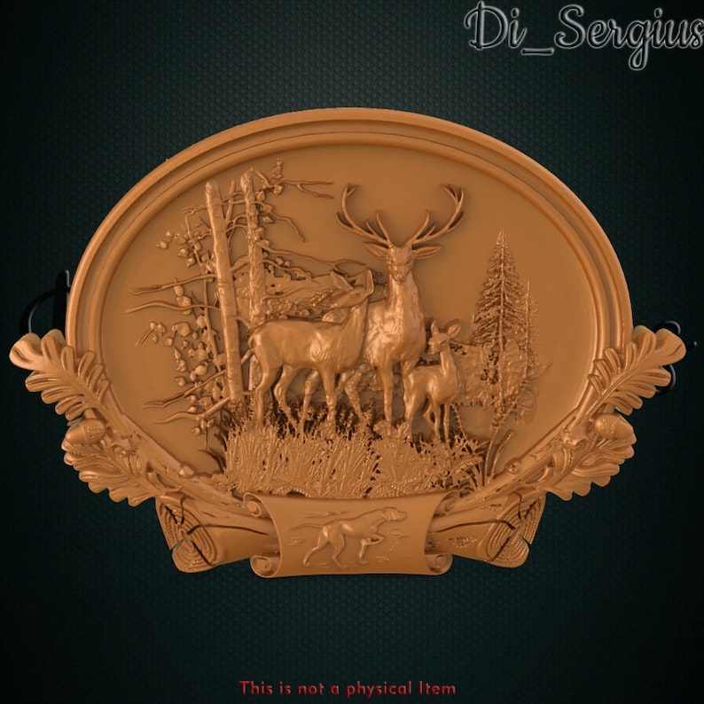 Animals 3D STL MODEL Wildlife Forest Picture STL File - Etsy