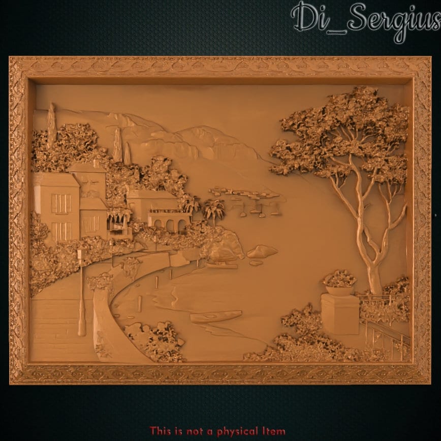 3D Stl Models Landscape Picture Scenery Scene Relief for - Etsy