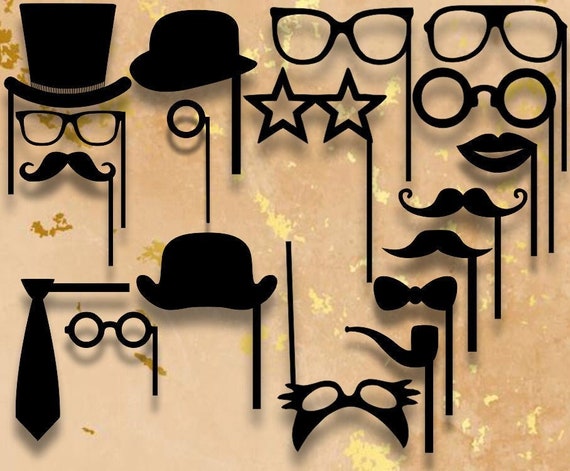 18 Photobooth Props Party Funny Decorations Design Wood - Etsy