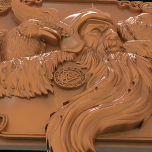 Odin, Viking, #2 3D STL Model, Wings, Axes, God, Religion, Scandinavian ...