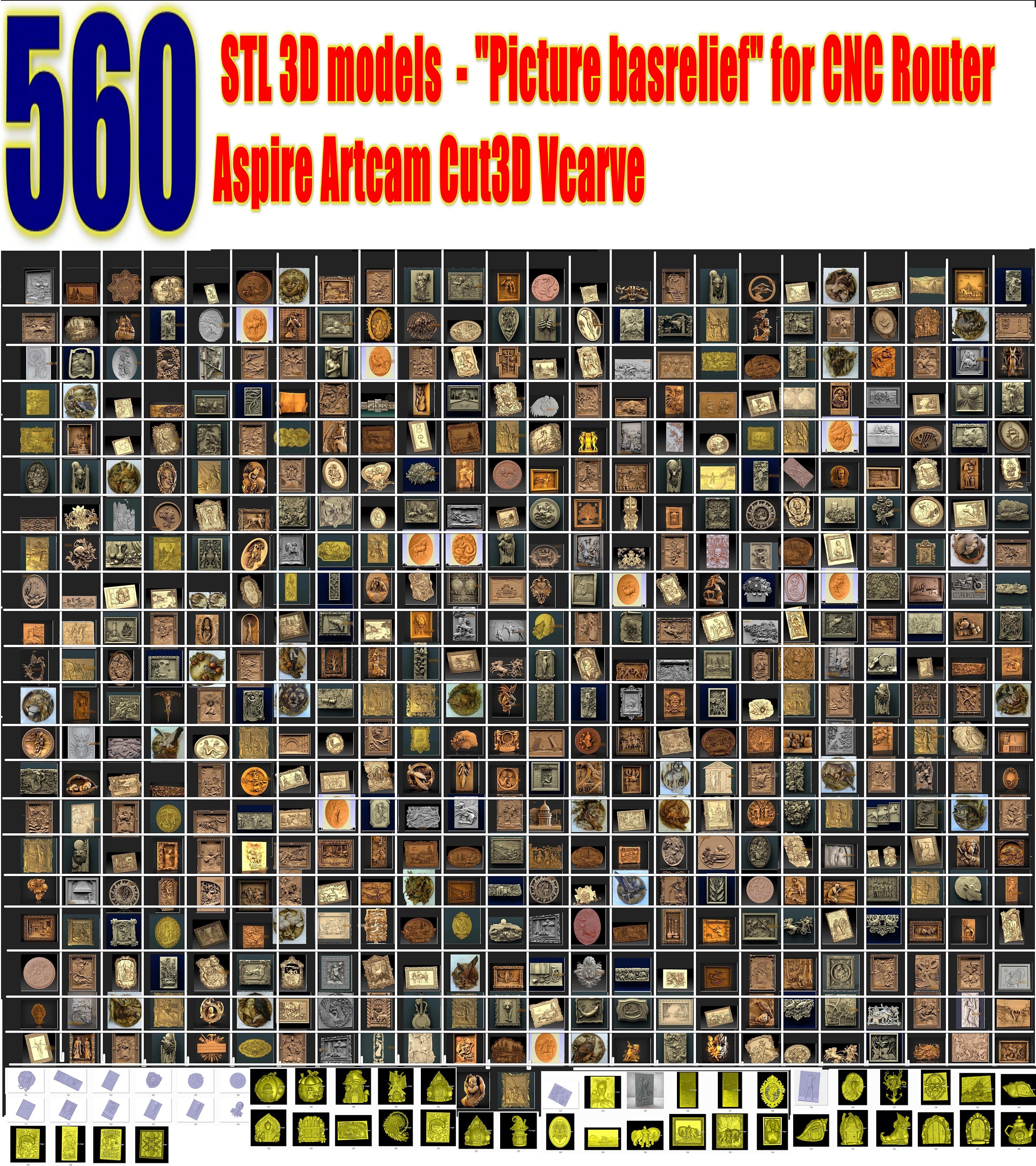 3100 Pcs 3D Models STL Files All MEGA Set Collection Patterns | Etsy