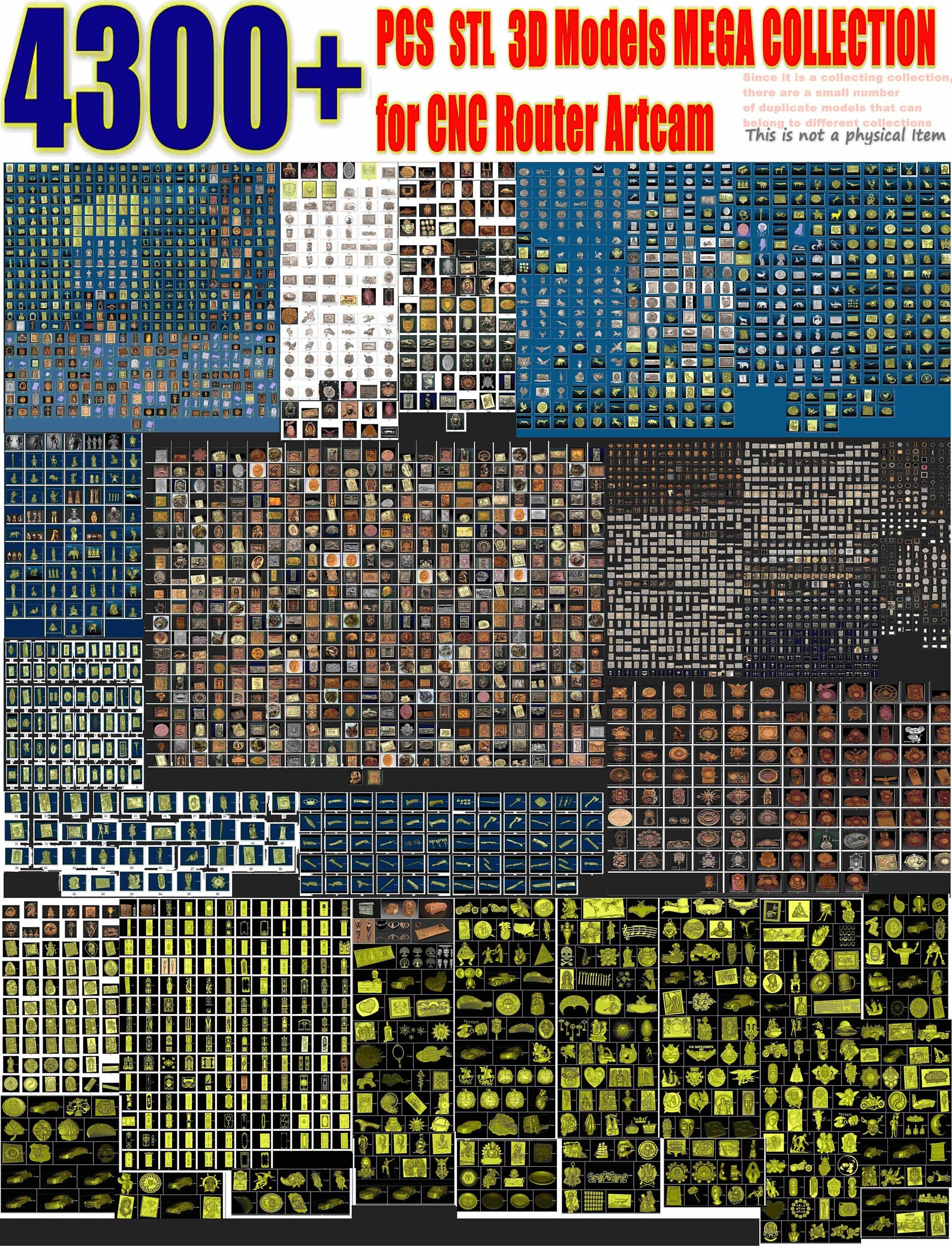 4300 Pcs 3D Models STL Files MEGA Huge Set Decor Animals | Etsy