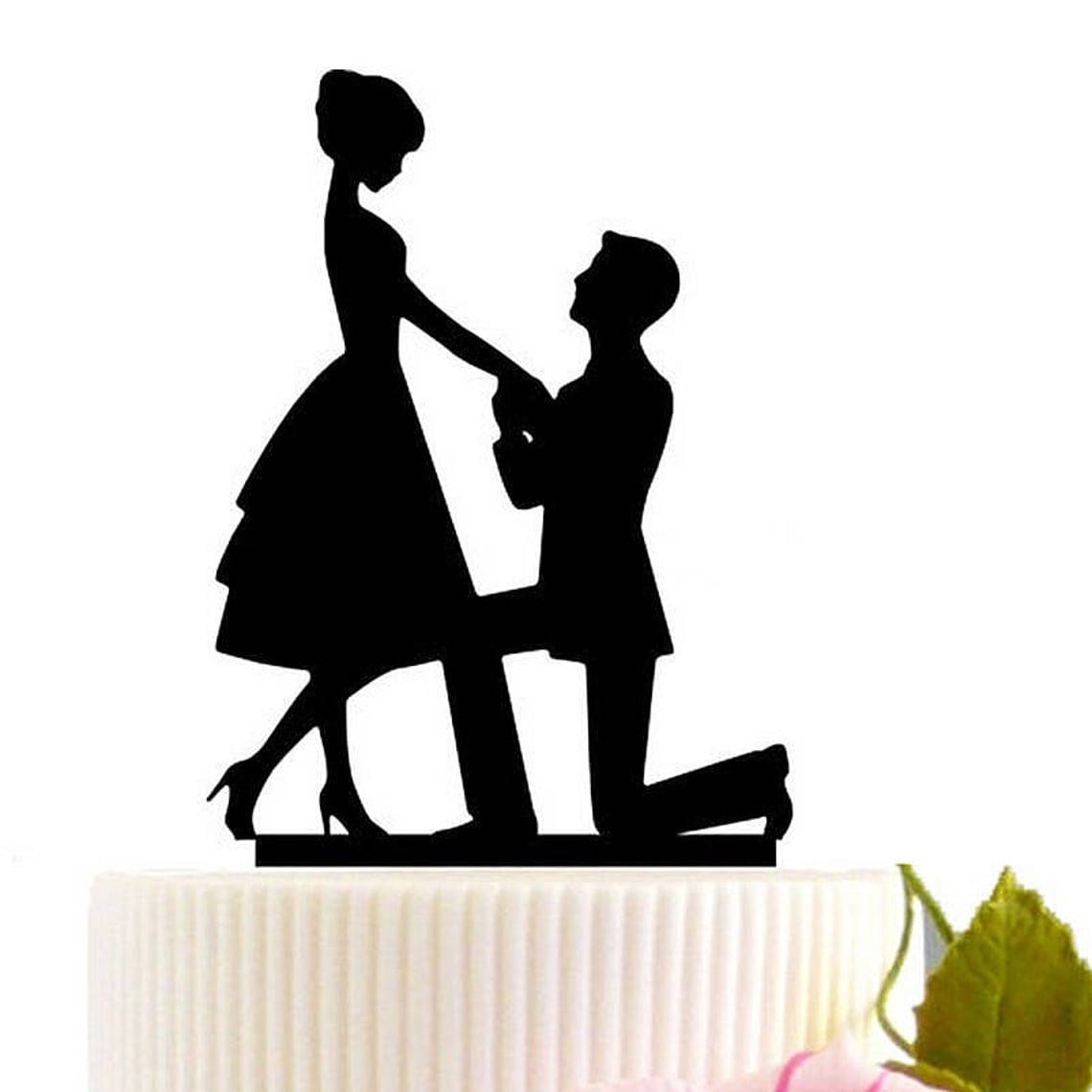 Drawing & Illustration Digital Topper Vector Bride And Groom DXF Laser ...