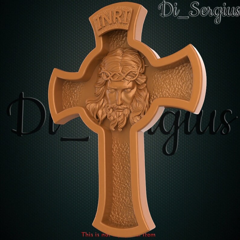 3D STL Model Jesus and Cross Pray Pano Relief for CNC Router - Etsy
