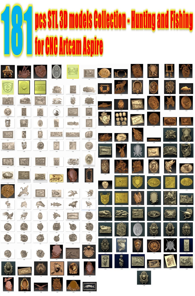 1700+ Pcs 3D Models STL Files All MEGA Set Collection Patterns Decor ...